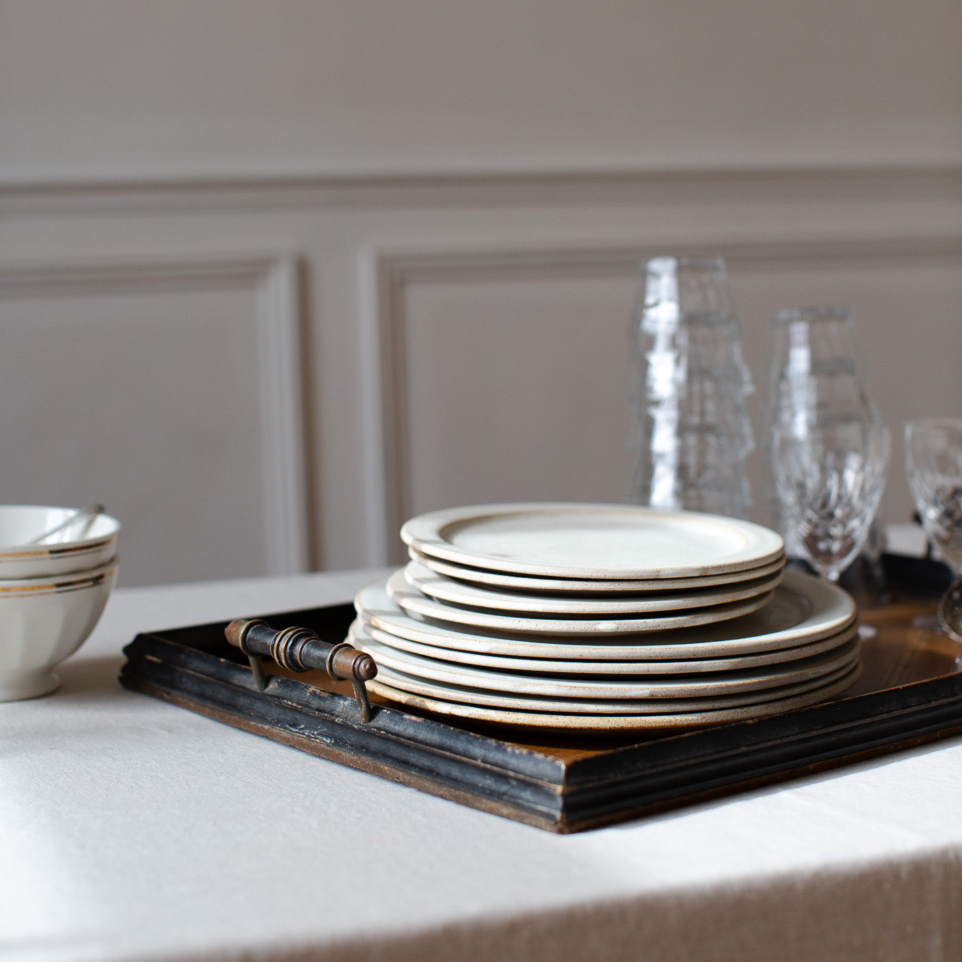 HANDMADE SPECKLED MATT GLAZED STONEWARE SIDE PLATE – Ellei Home
