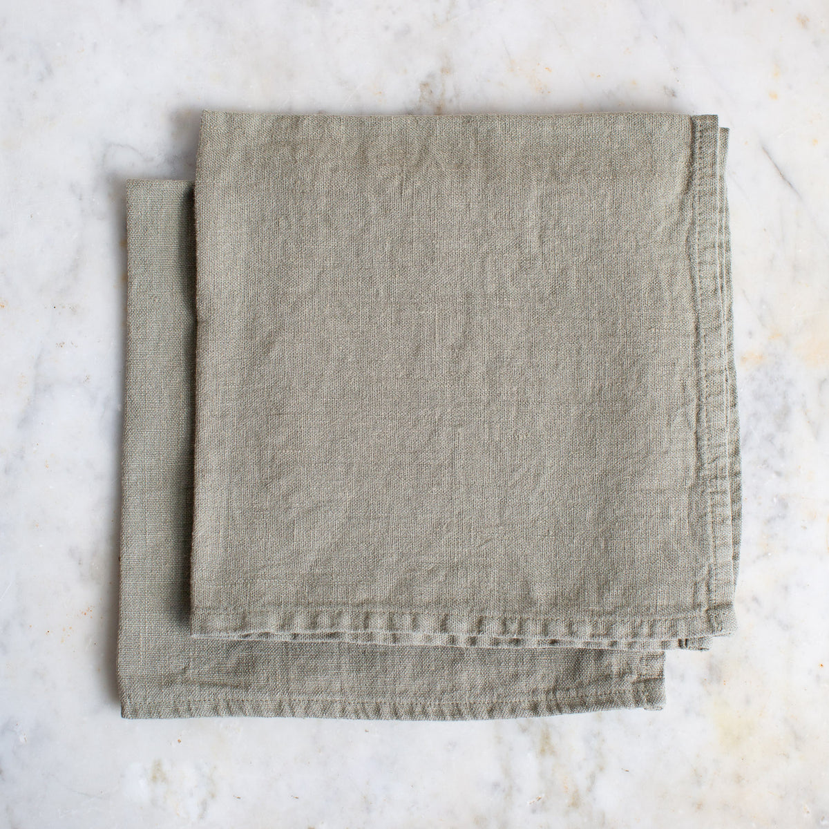 HANDMADE HEAVY LINEN NAPKIN SET IN SAGE GREEN – Ellei Home