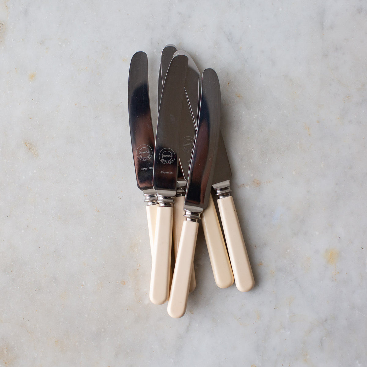 Vintage Faux Bone Handle Knife Set 2 – Ellei Home