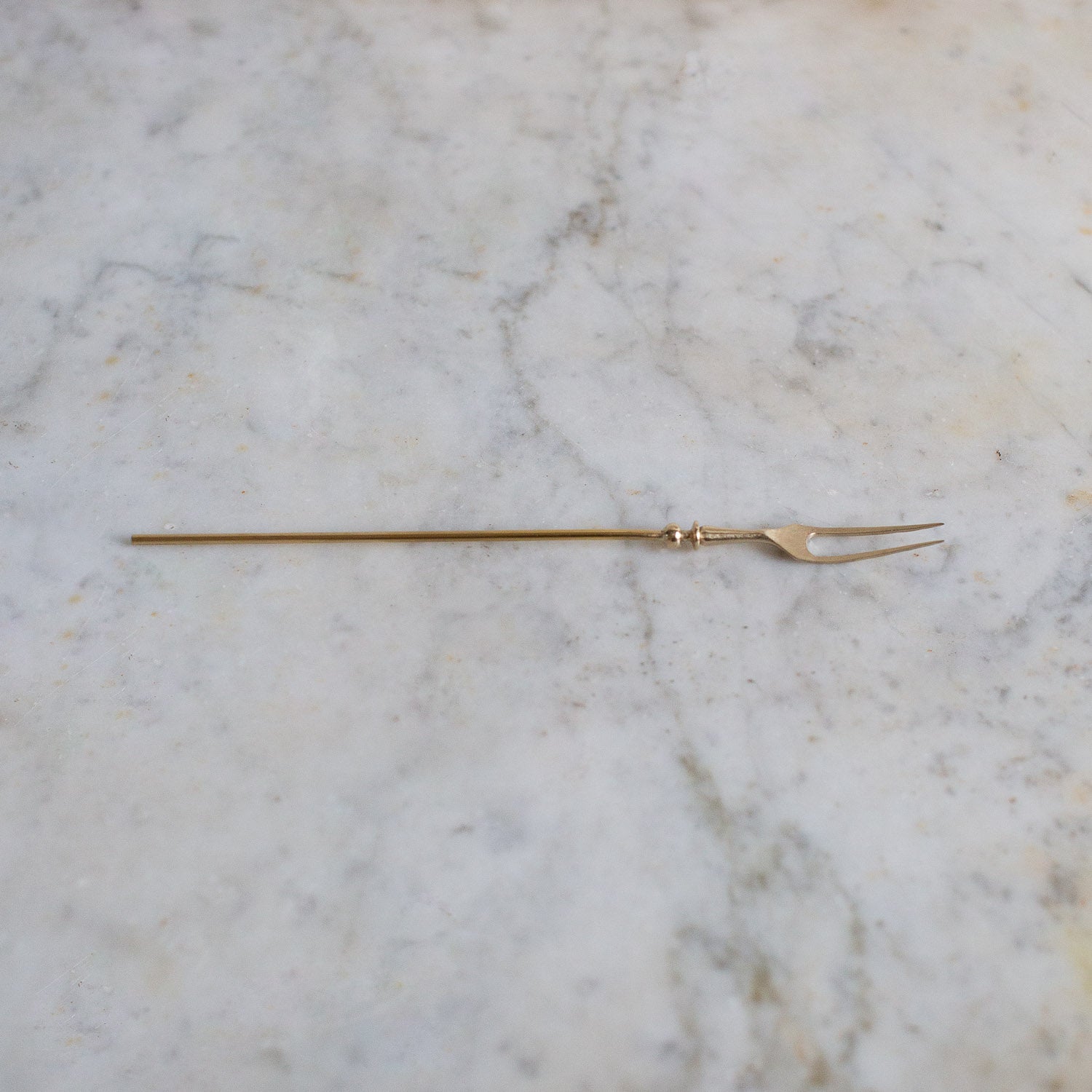 Handcrafted Brass Bident Fork – Ellei Home