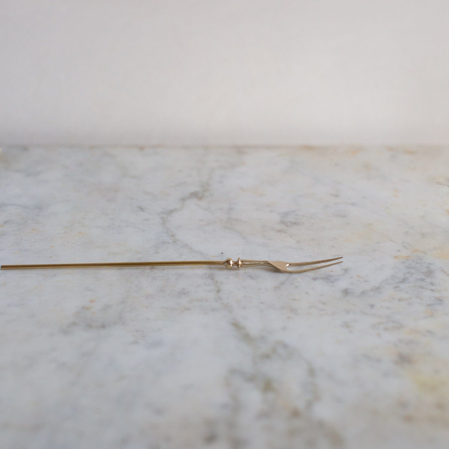 Handcrafted Brass Bident Fork – Ellei Home
