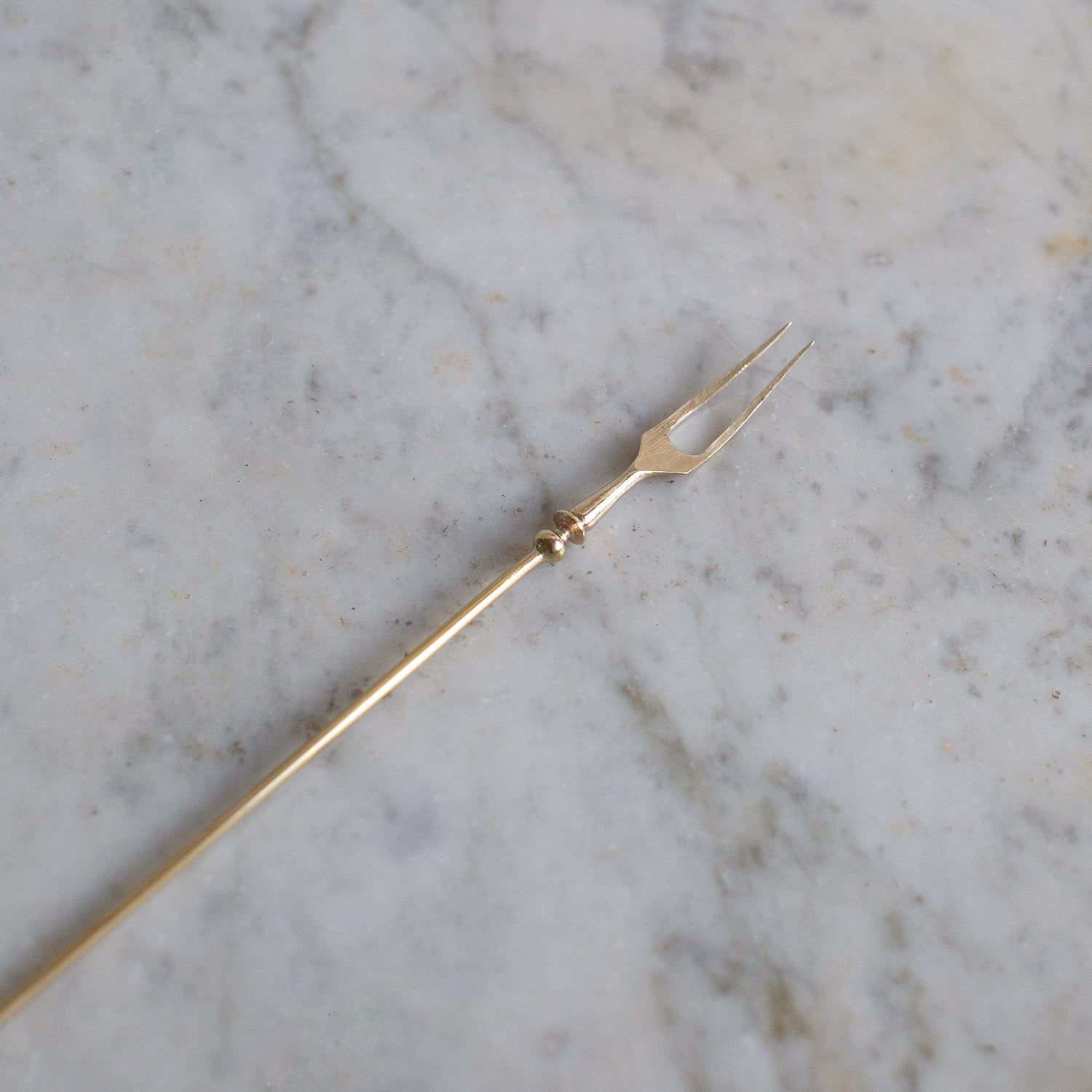 Handcrafted Brass Bident Fork – Ellei Home