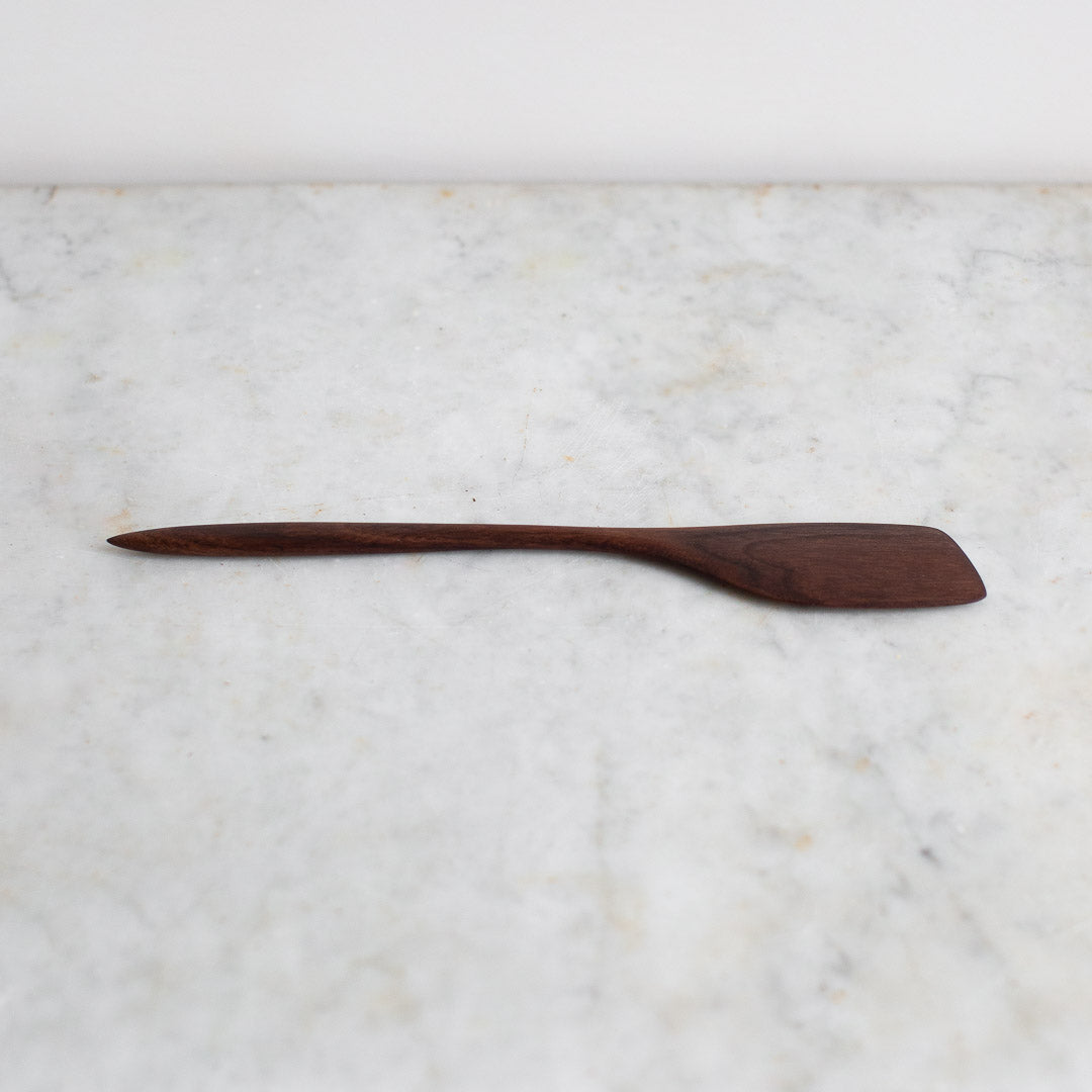 HAND CARVED BLACK WALNUT COOKING SPATULA – Ellei Home