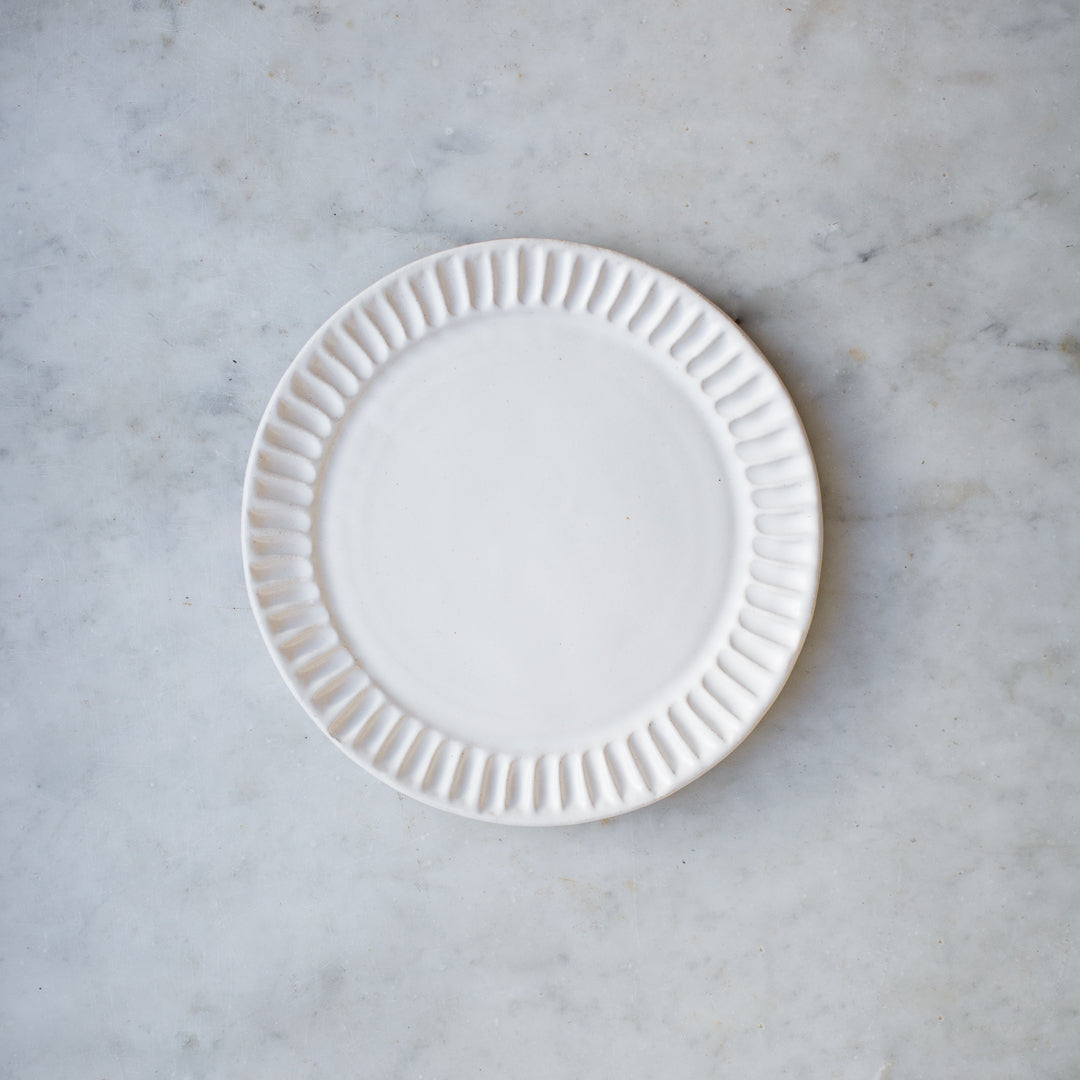 HANDMADE FLUTED SIDE PLATE – Ellei Home